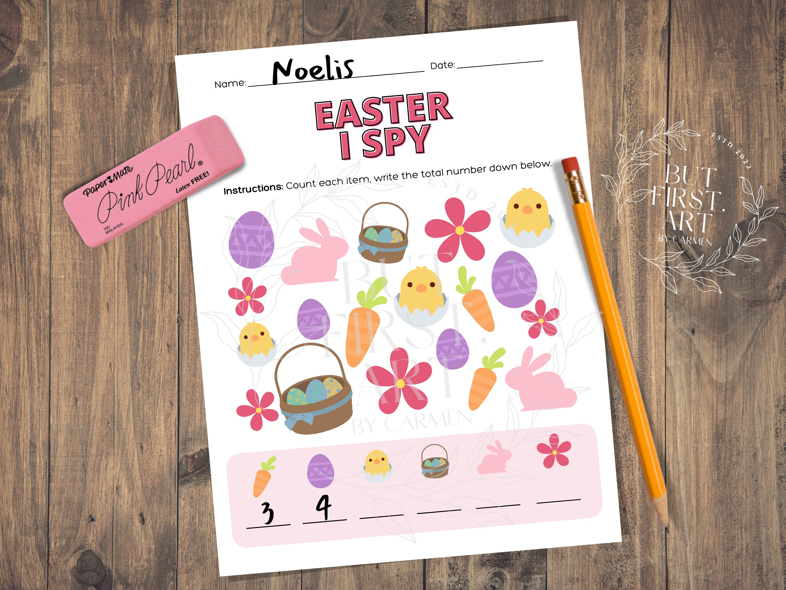 Easter Theme Worksheets Bundle, Printable Worksheets - Etsy