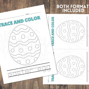Easter Trace and Color Bundle, Printable Coloring Pages - Etsy