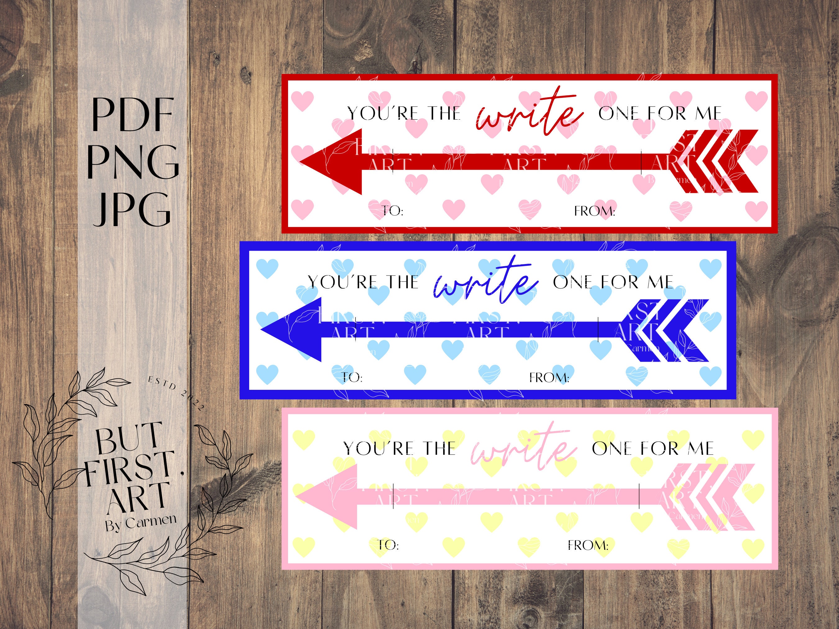 Instant Download Pencil Holder; Valentines Day Kids School Cards ...