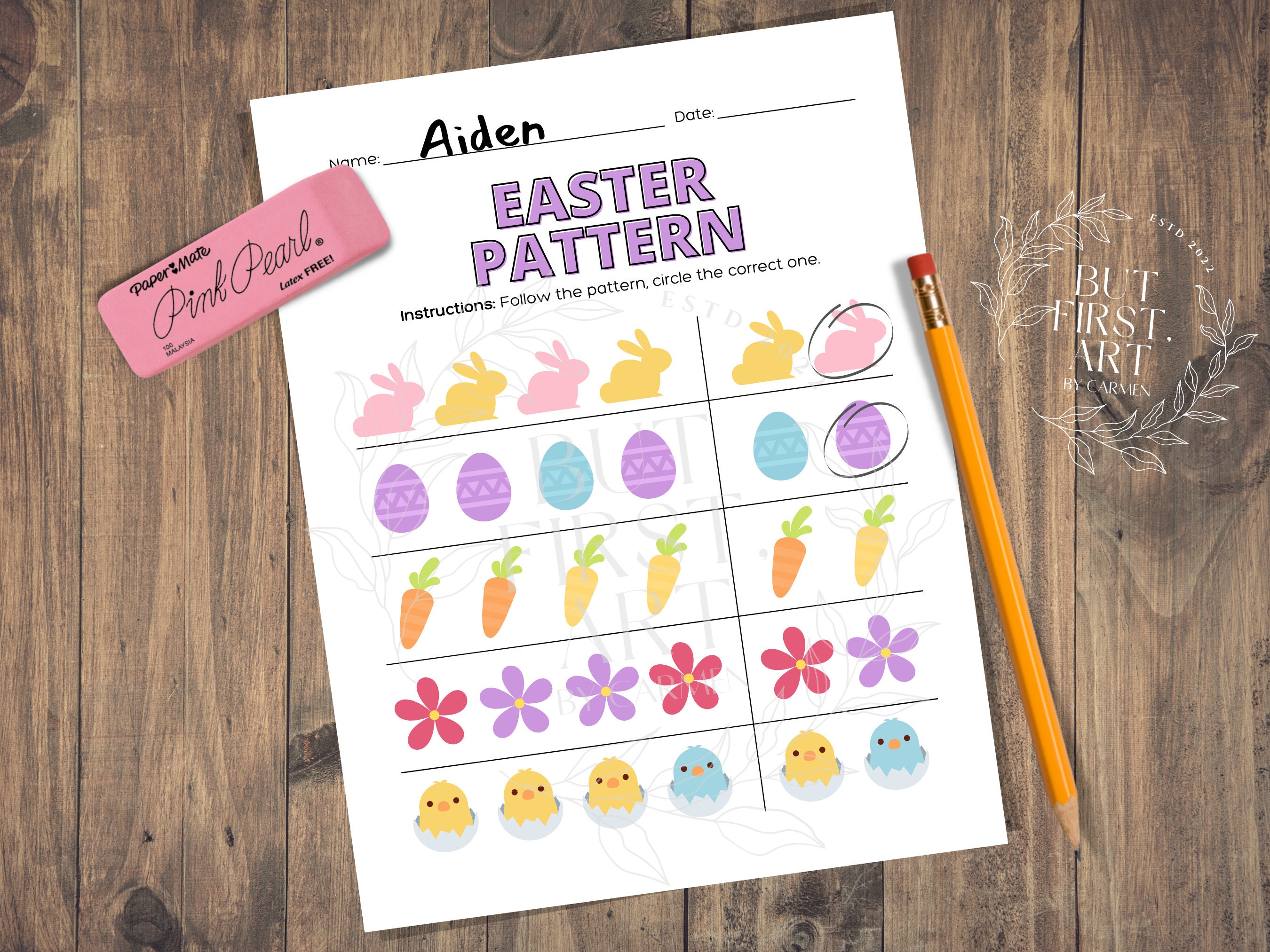 Easter Theme Worksheets Bundle, Printable Worksheets - Etsy