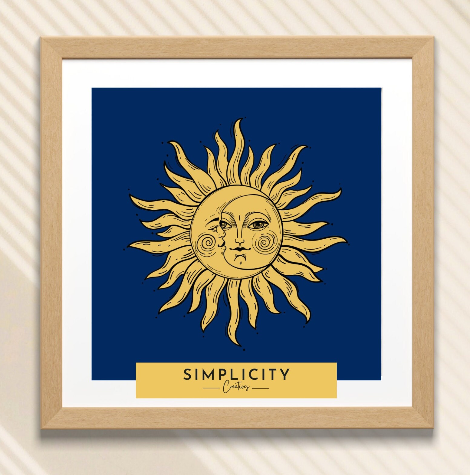 90s Sun and Moon Wall Art Printable Nineties Art Abstract - Etsy