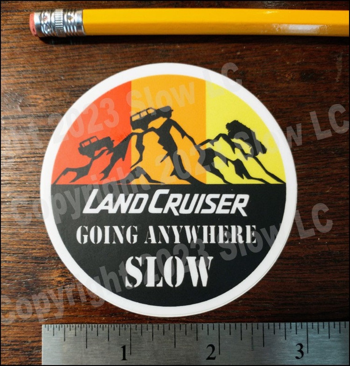 Land Cruiser Sticker Decal, 3 Gens FJ40, FJ60, FJ80, Round - Etsy