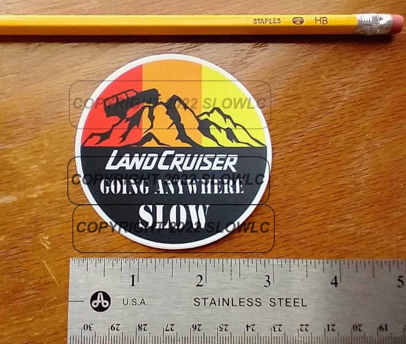 Land Cruiser Sticker Decal FJ60 Round - Etsy