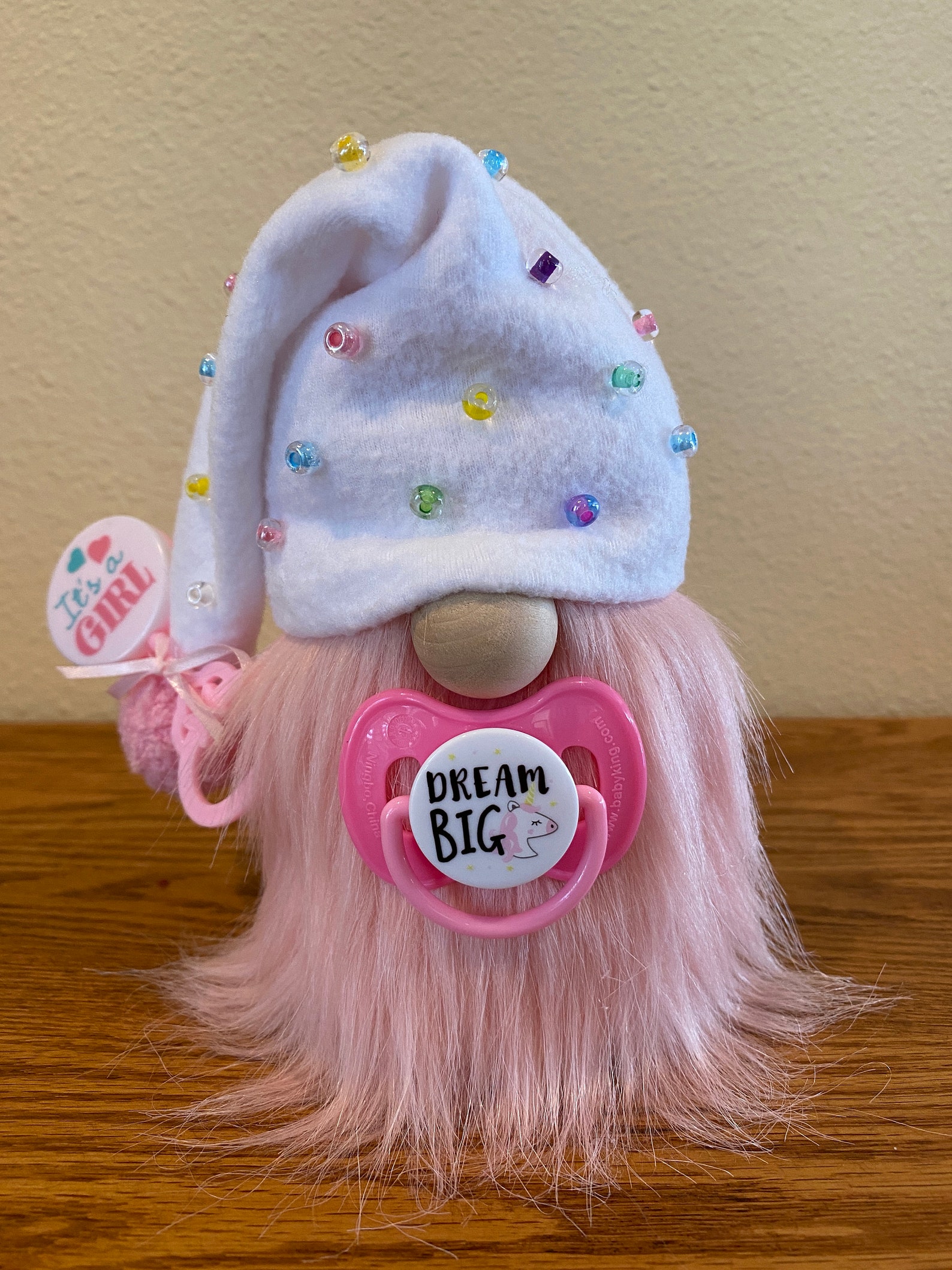 Baby Sock Gnome Baby Shower Gnome Pacifier Baby Girl Baby - Etsy