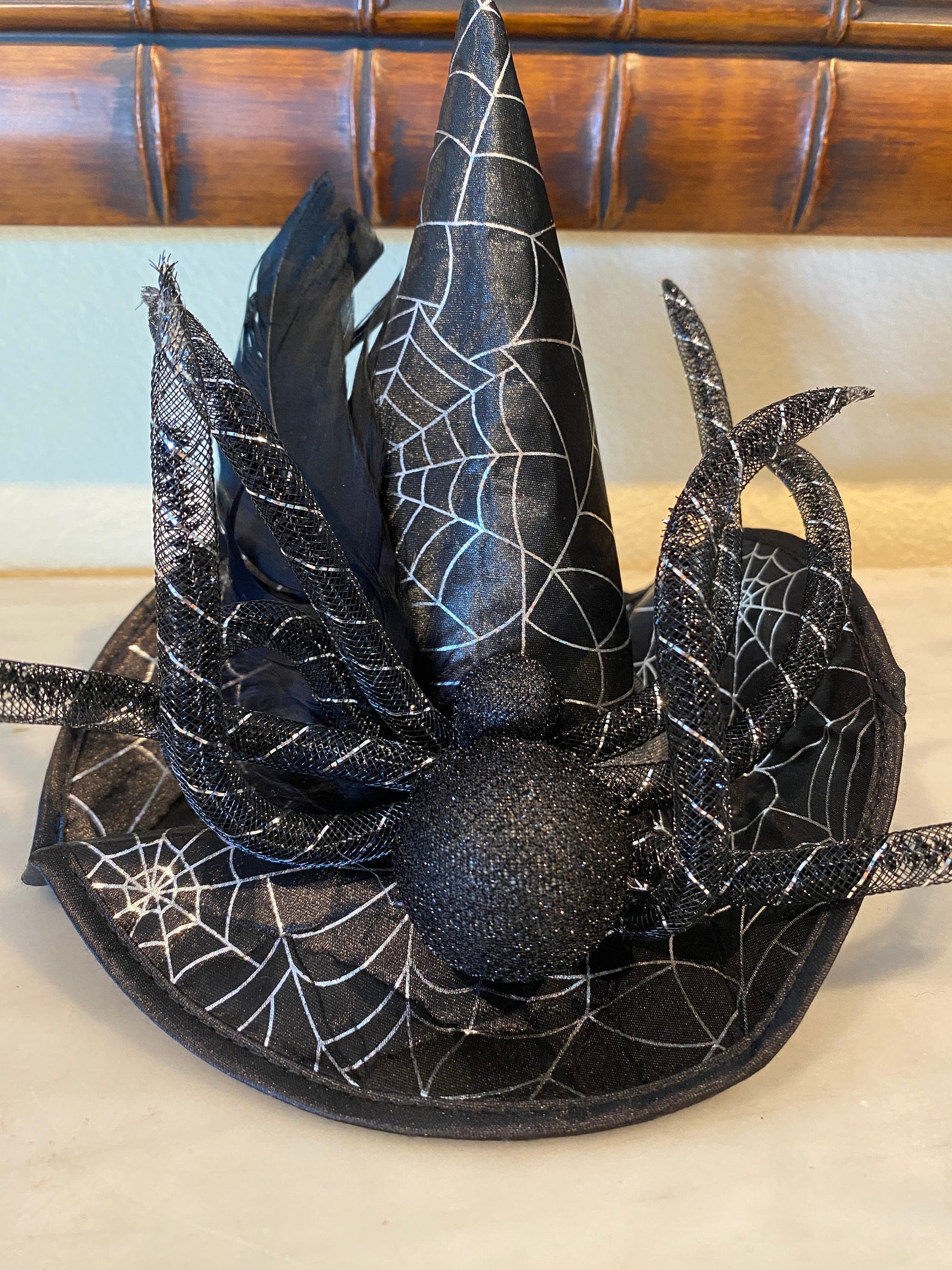 Halloween Witch Full Fur Gnome With Beautiful Hat, Full Fur - Made With ...