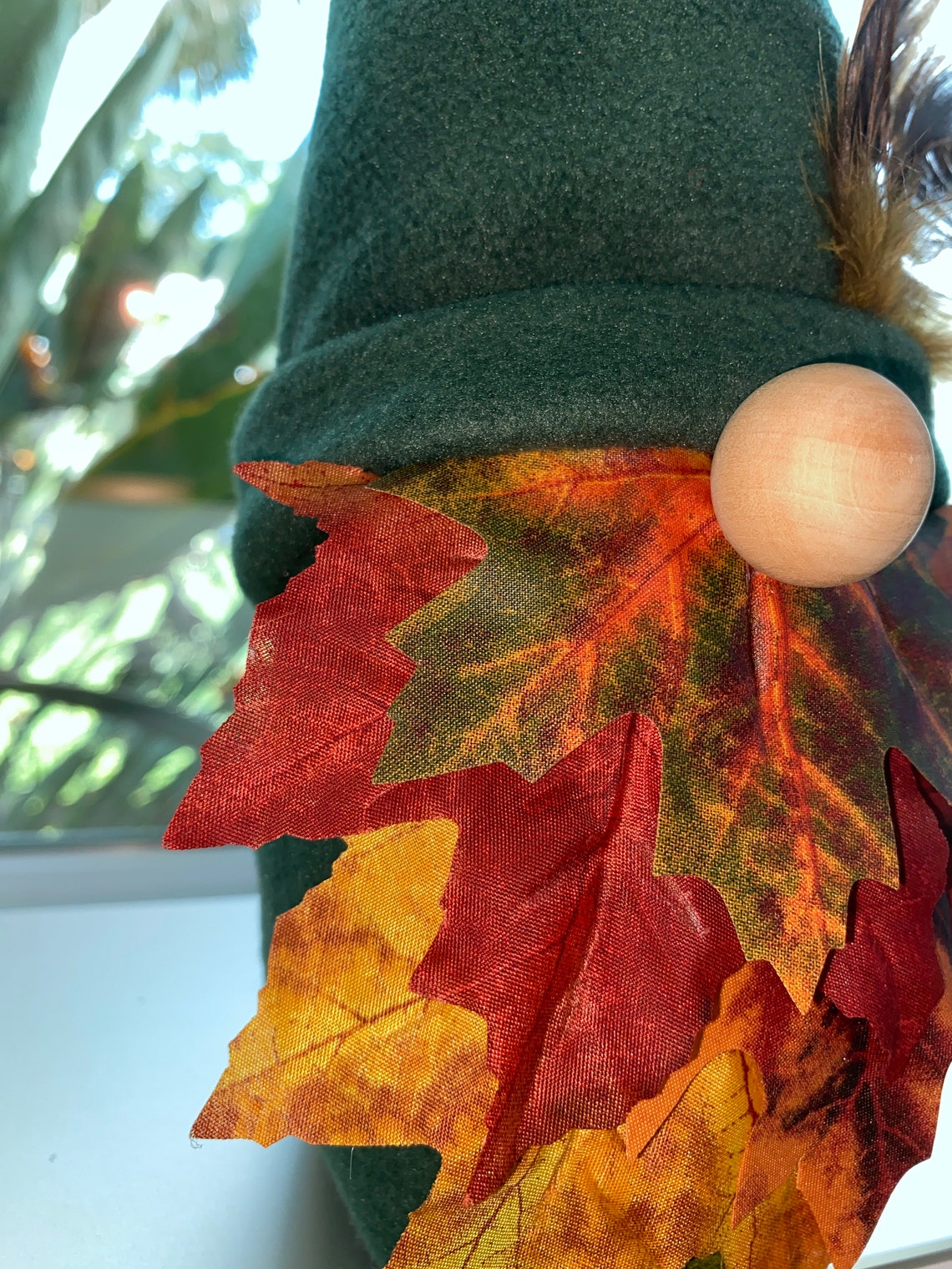 Fall Leaf Gnome large Fall Gnome Leaf Gnome Made With - Etsy