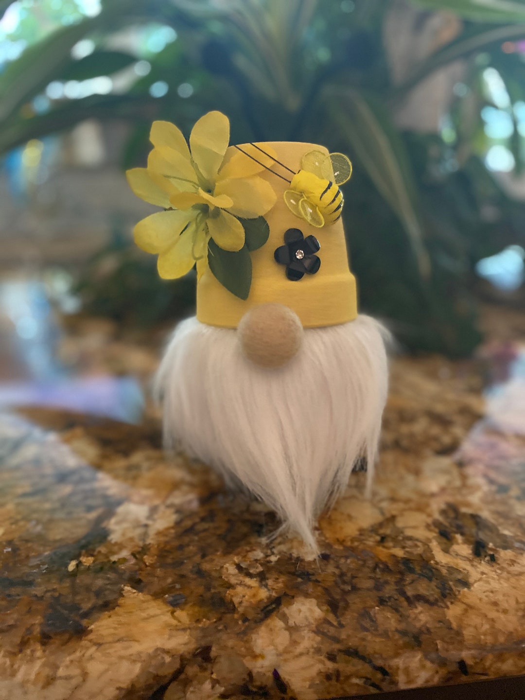 Pothead Bumblebee Yellow Beard Gnome, Bumblebee Gnome, White Beard ...