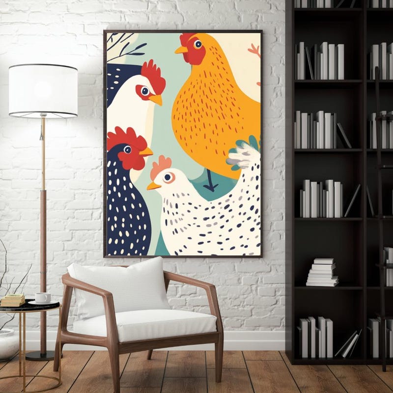 Chicken Poster - Etsy