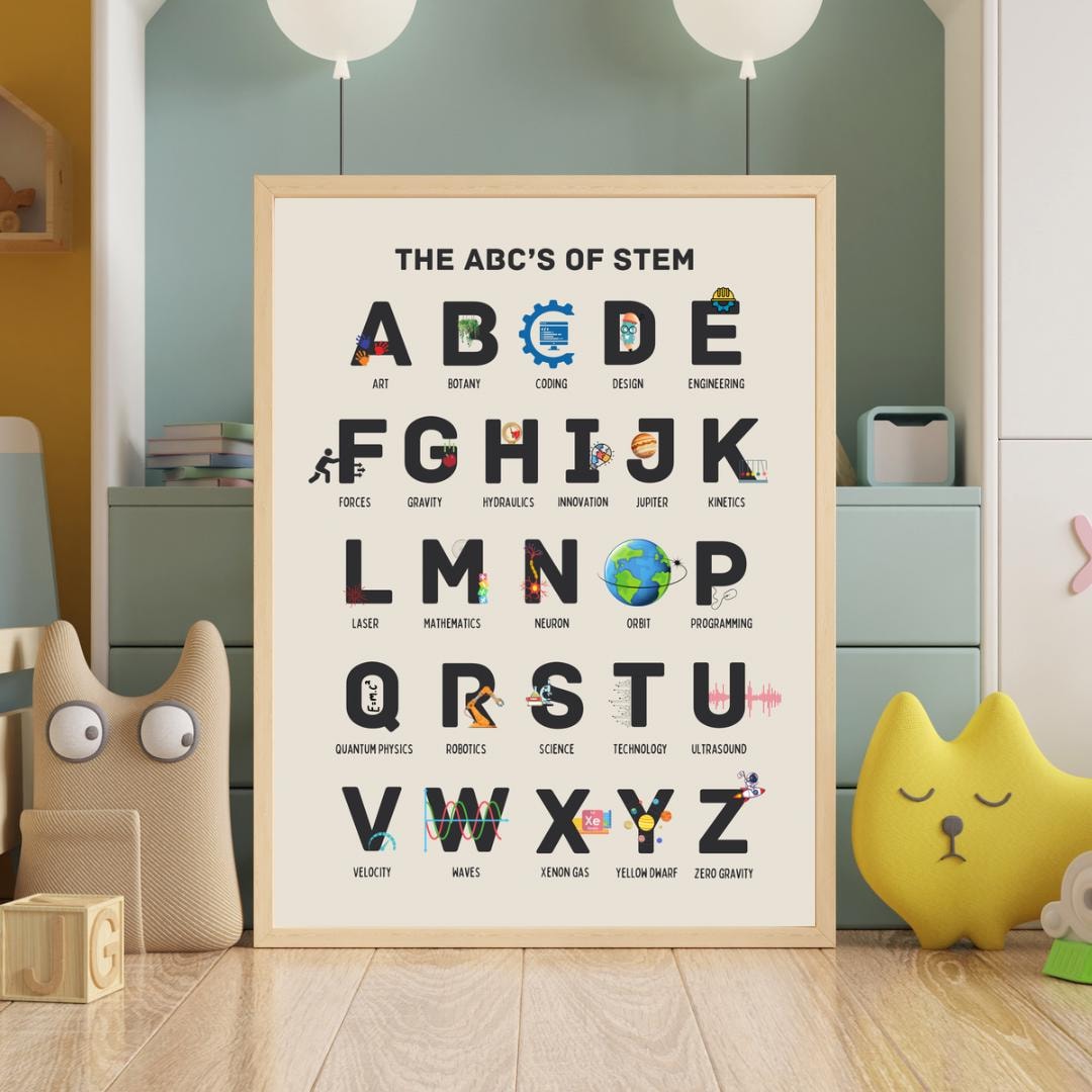 STEM Alphabet Poster - the Abc’s of STEM - Alphabet Print - Science ...
