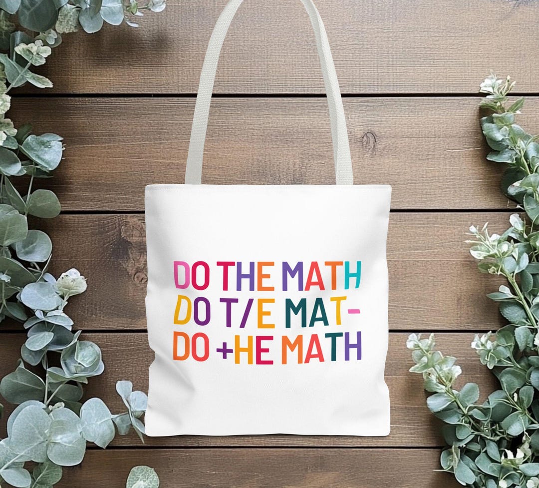 Tote Bag Do the Math Tote Bag Perfect Gift for Math Teachers Math Nerd ...