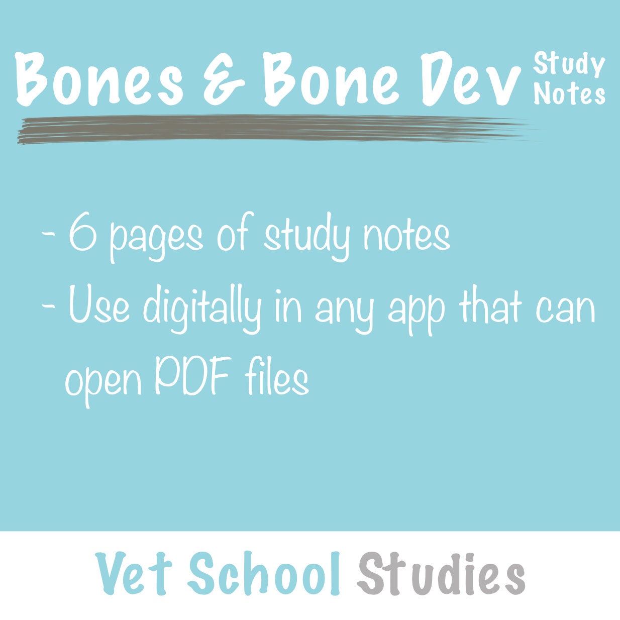 Bones & Bone Development Digital Study Notes | Goodnotes Notability ...