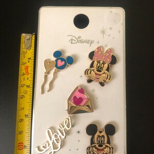 Disney 5pk Mickey & Minnie Mouse Enamel Pin Badges - Etsy