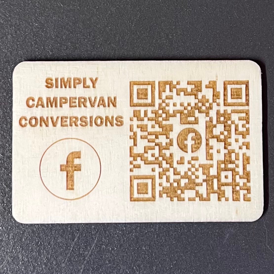 Wooden QR Code Business Cards - Etsy