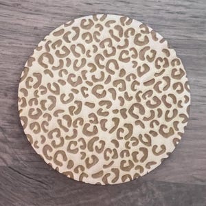 Laser Engraved Animal Print Coasters - Etsy UK