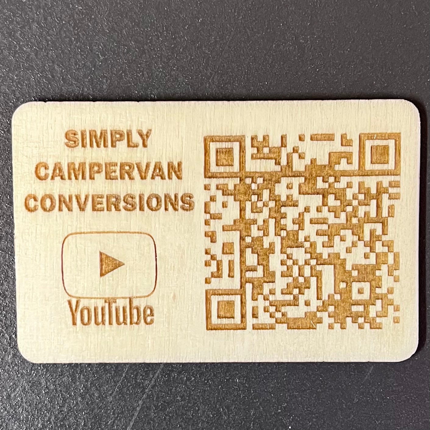 Wooden QR Code Business Cards - Etsy