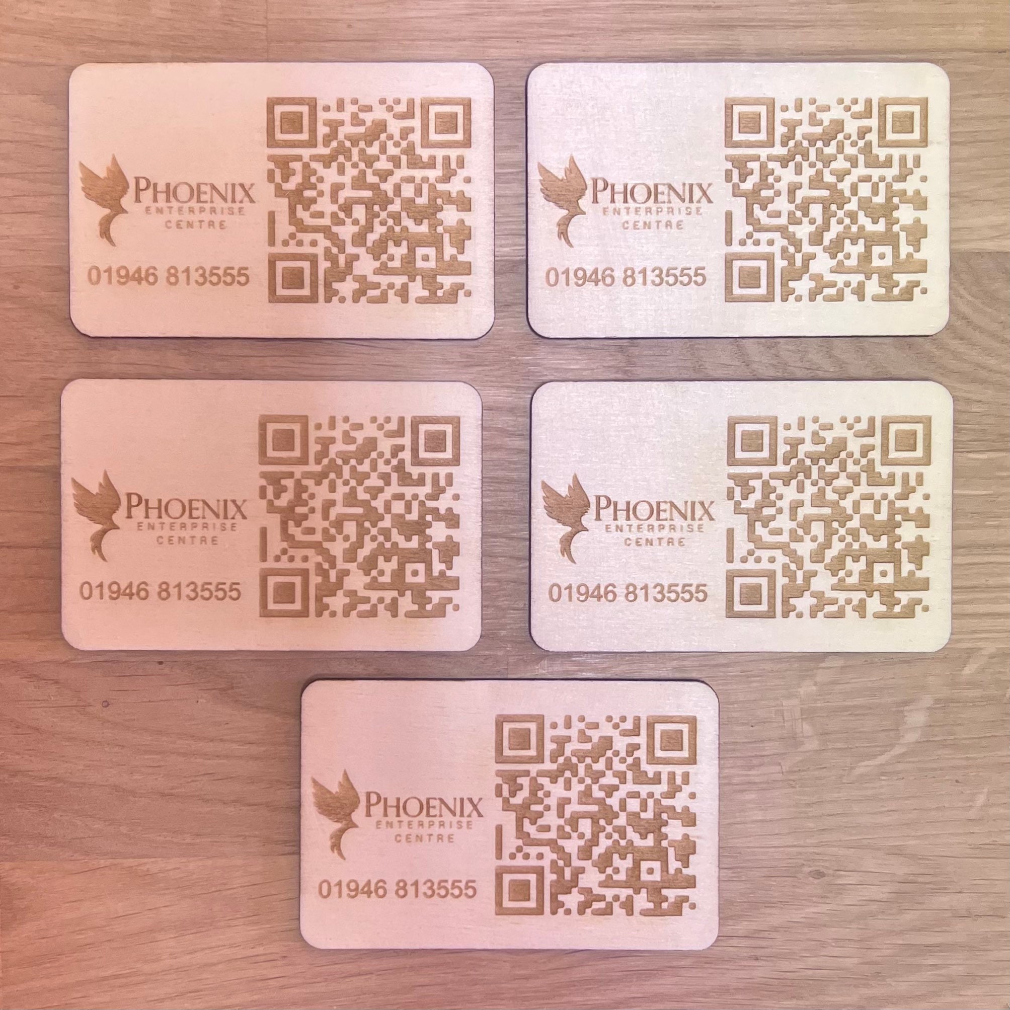 Wooden QR Code Business Cards - Etsy