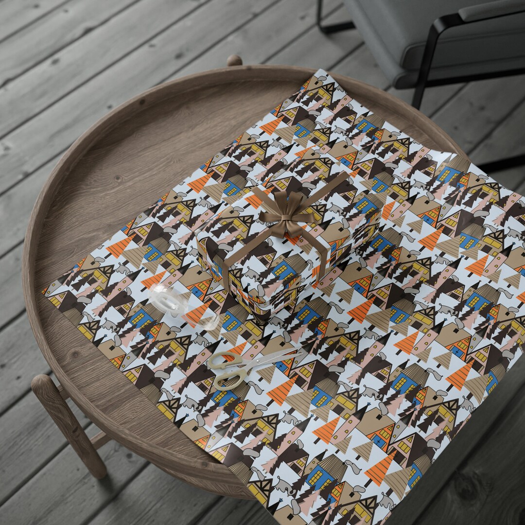 Wrapping Papers Alpine Themed Wrapping Papers Wrap Your Gifts in Cozy ...
