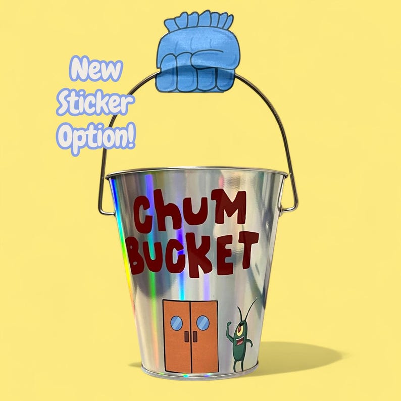Chum Bucket Stickers for Party Favors - Etsy