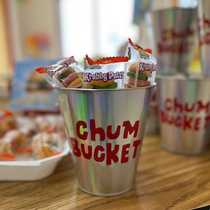 1 Pc - 5in Chum Bucket Inspired Tin Pail - Etsy