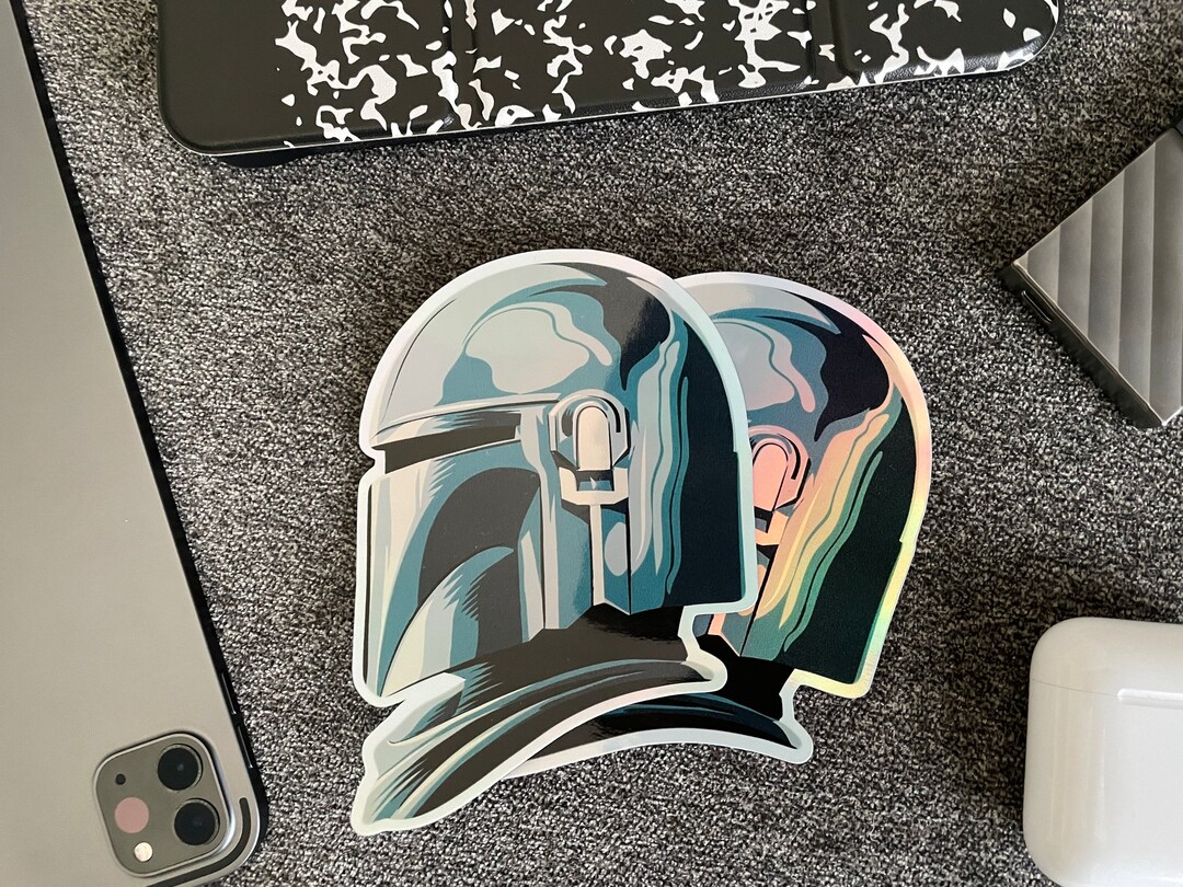 Mandalorian Sticker mando - Etsy