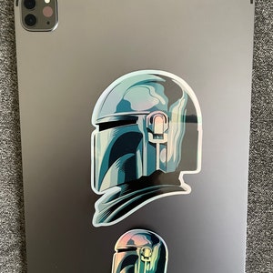 Mandalorian Sticker mando - Etsy