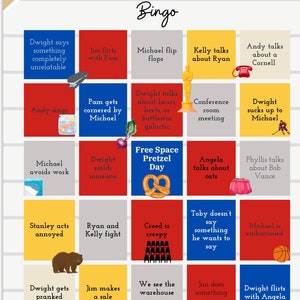 The Office Bingo Cards (8 Different Cards) NEW - Etsy