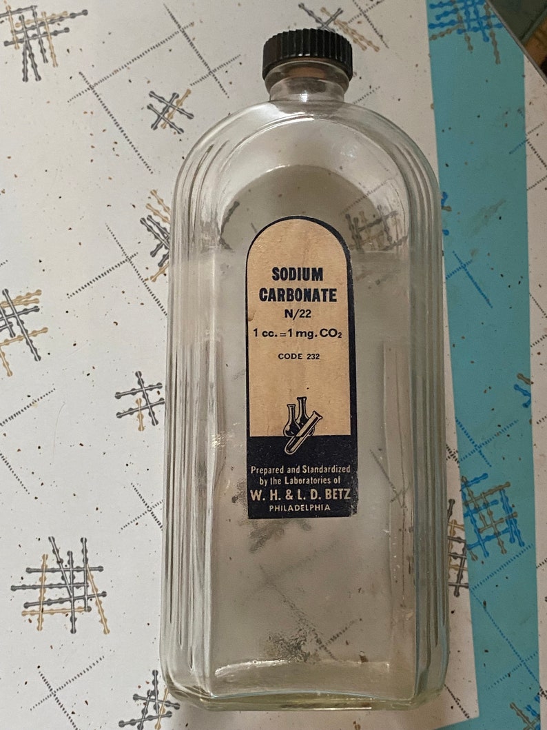 Art Deco W.H. & L.d. Betz Glass Bottle - Etsy