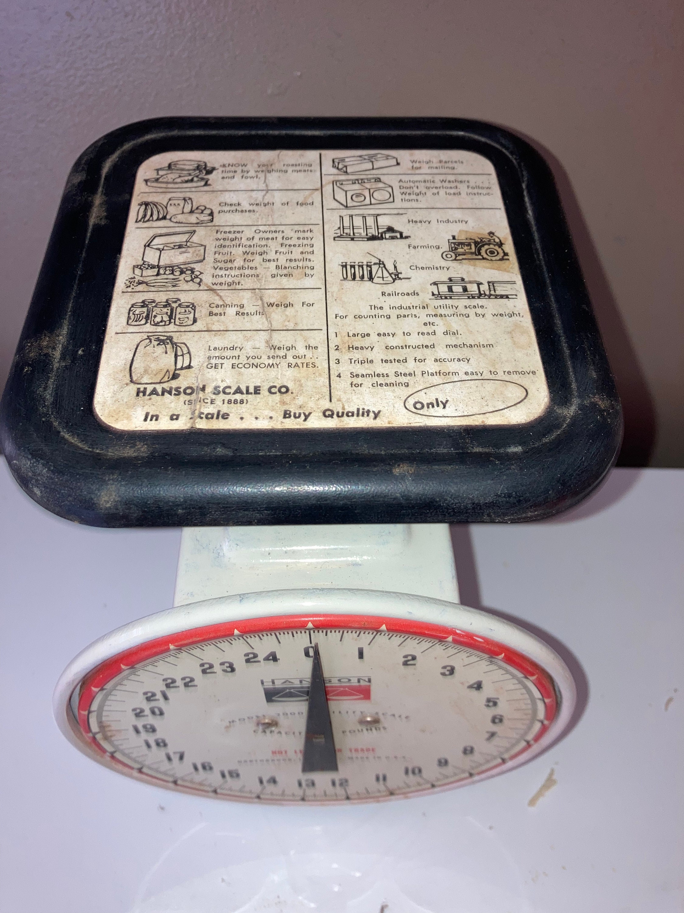 Vintage Hanson Kitchen Scale Model 200 With Box - Etsy