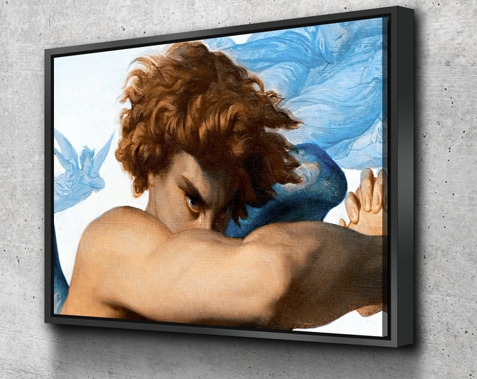 Alexandre Cabanel Fallen Angel Detail Painting Art Print Portrait ...