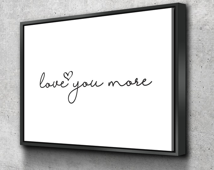 Bedroom Wall Decor Master Bedroom Sign Love You More Sign Wood Sign
