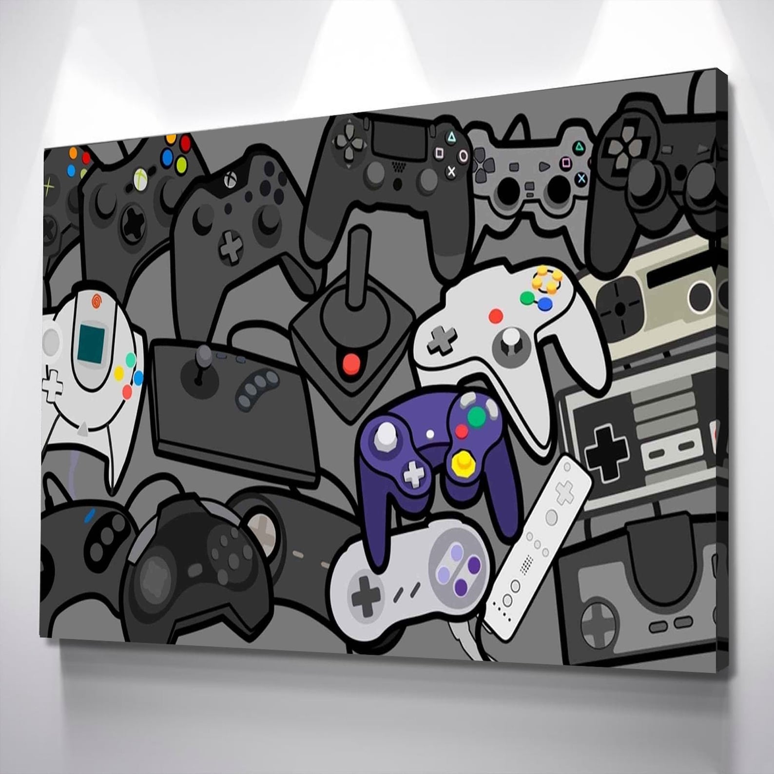 Gaming Poster Gamer Wall Art Gaming Canvas Wall Art - Etsy