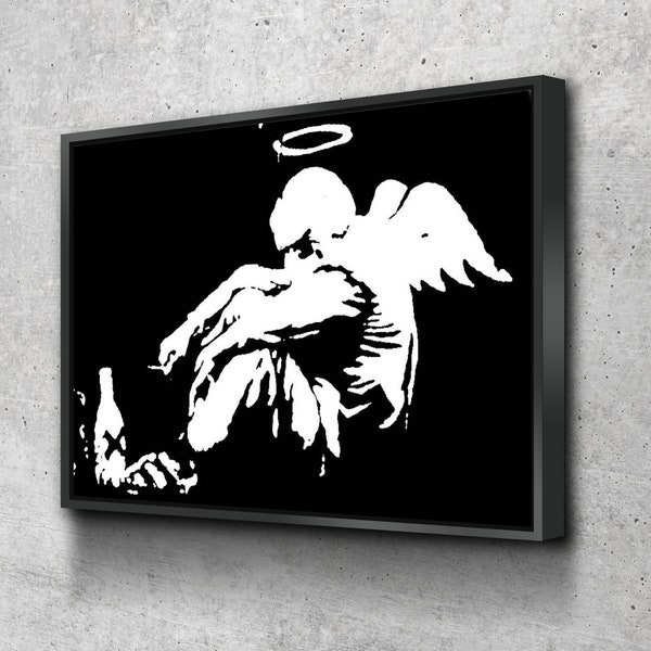 Banksy Fallen Angel - Etsy