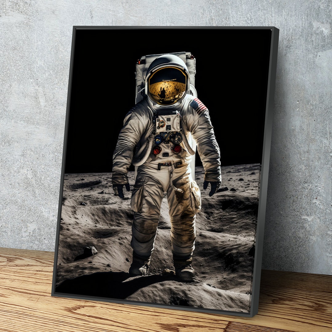 NASA Apollo 11 Moon Landing Posters Space Travel Style Modern Digital ...