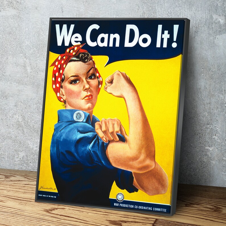 Rosie the Riveter Feminist Motivational Feminism Female - Etsy