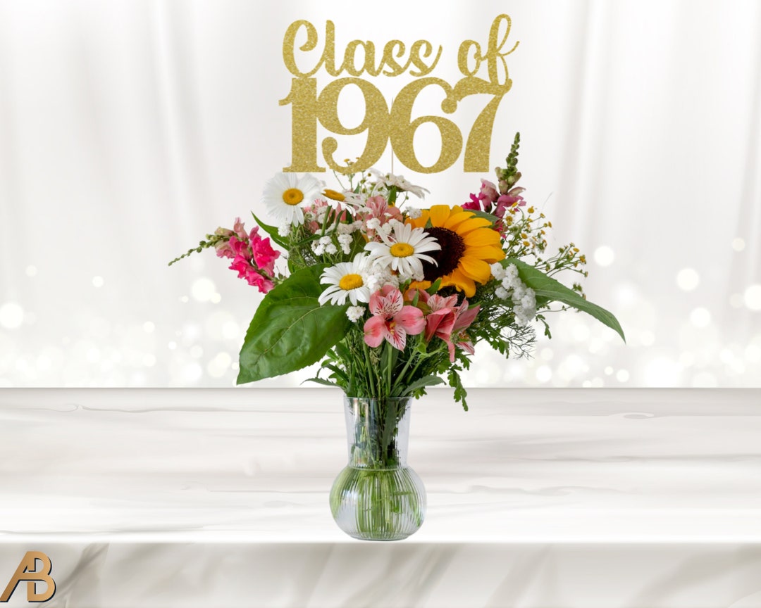 Class of 1967 Centerpiece, Class Reunion, Party Table Décor ...