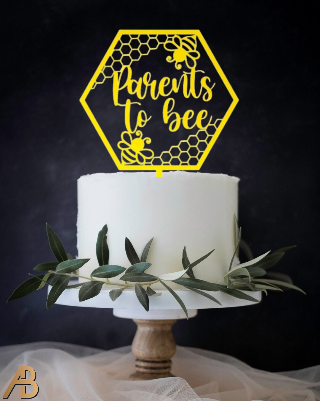 Parents to Bee Cake Topper, Bee Themed Baby Shower, Bee Baby Shower ...