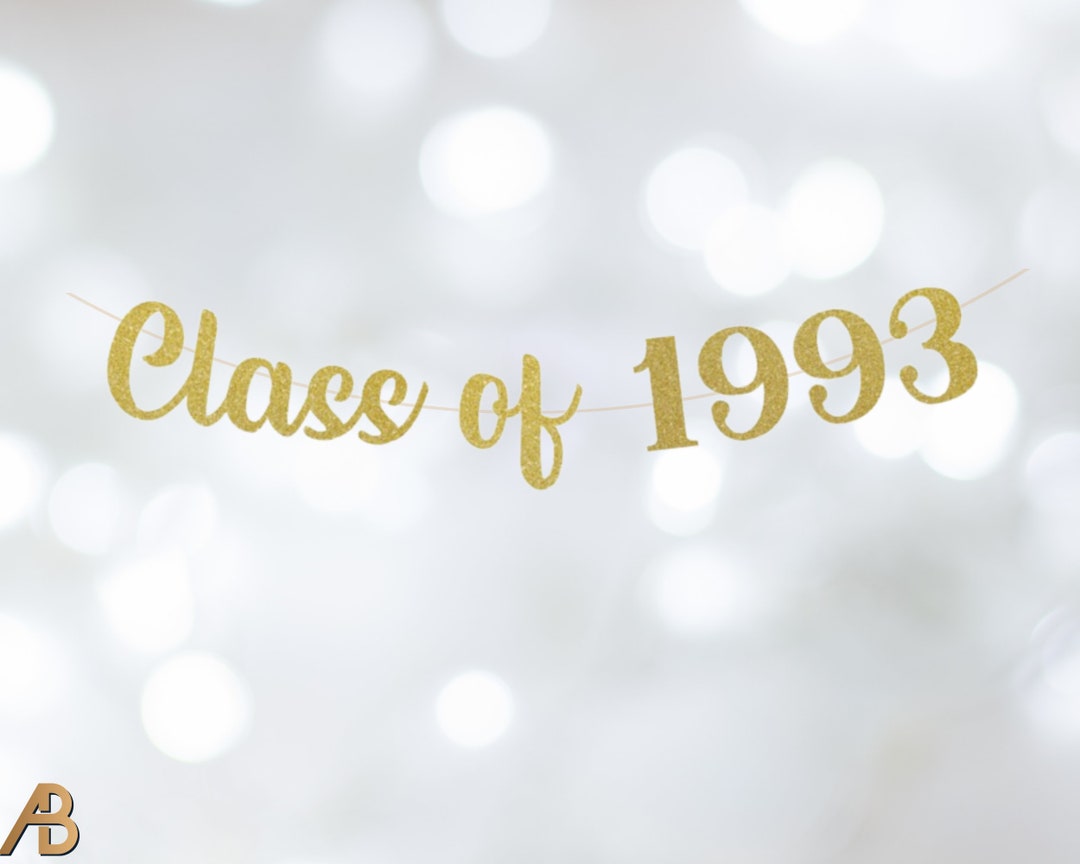 Class of 1993 Banner, Class Reunion, Party Decorations, Custom Banner ...