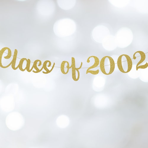 Class of 2002 Banner Class Reunion Party Decorations Custom - Etsy