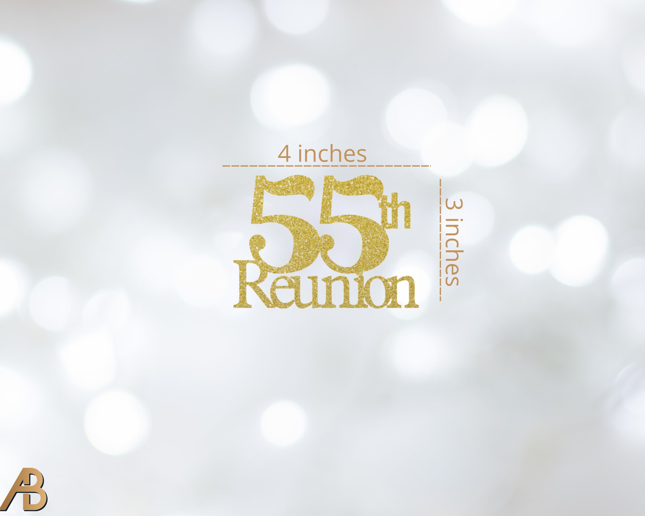 55th Reunion Mason Jar Tags Class Reunion Centerpiece Party - Etsy