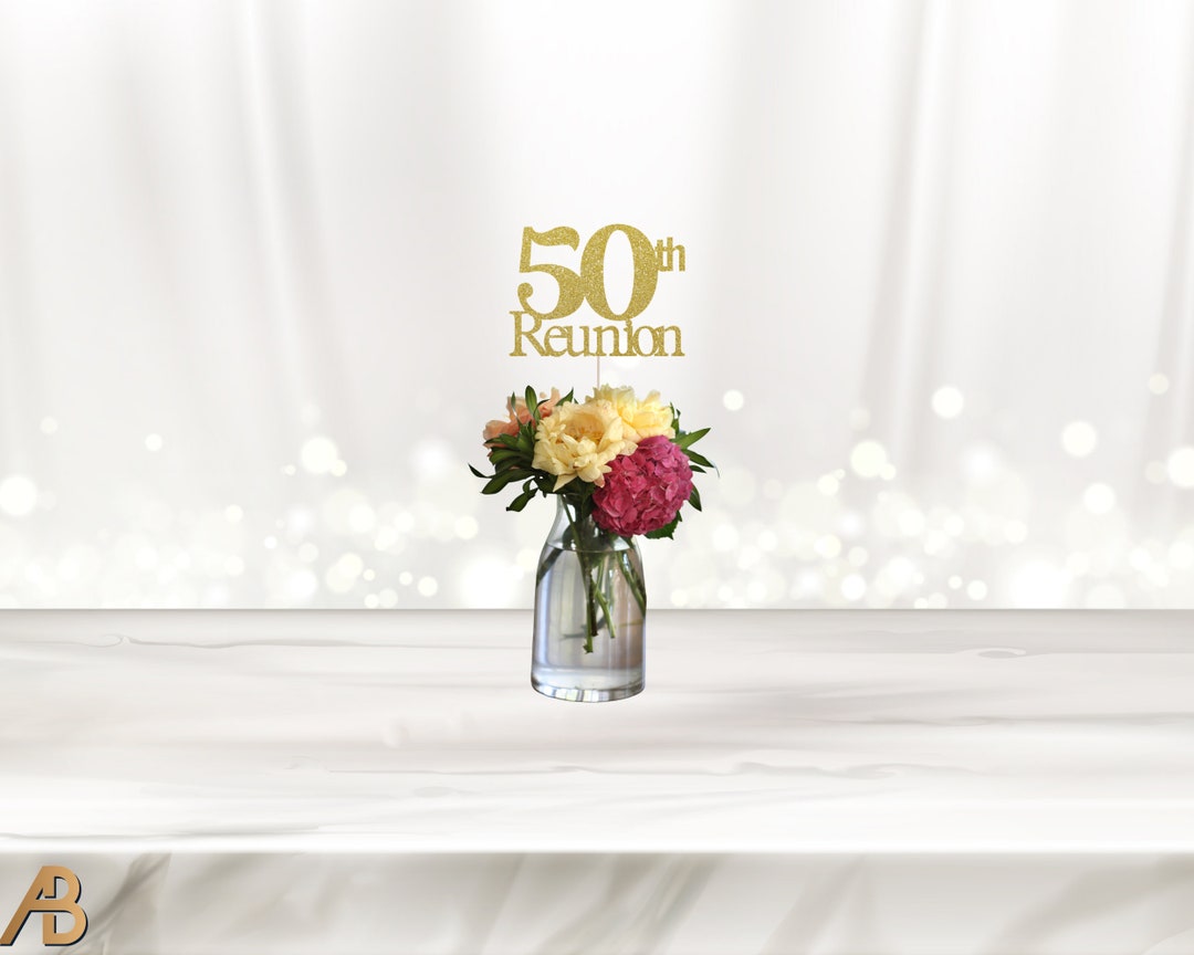 50th Reunion, Class Reunion Centerpiece, Class Reunion, Party Table ...