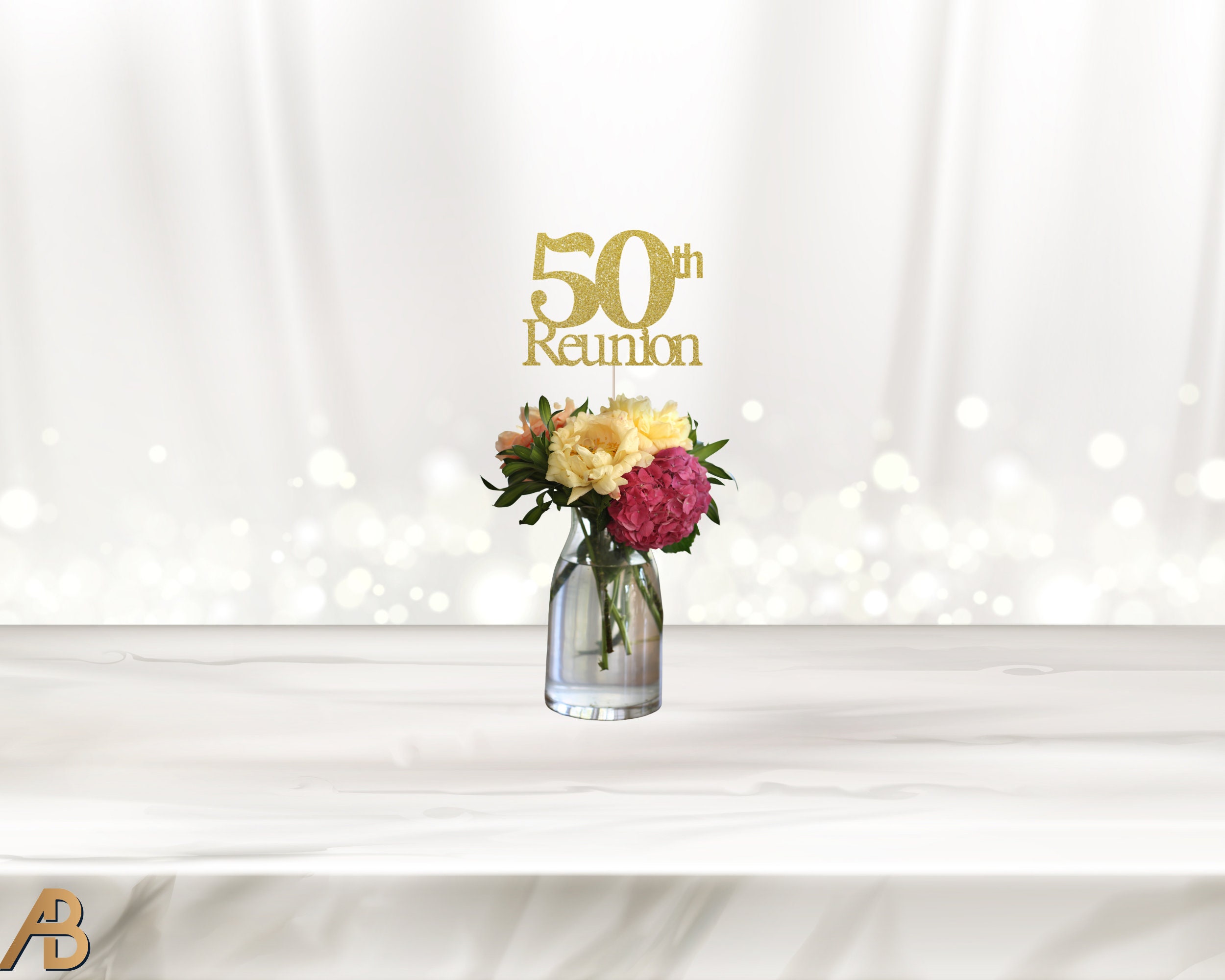 50th Reunion, Class Reunion Centerpiece, Class Reunion, Party Table ...