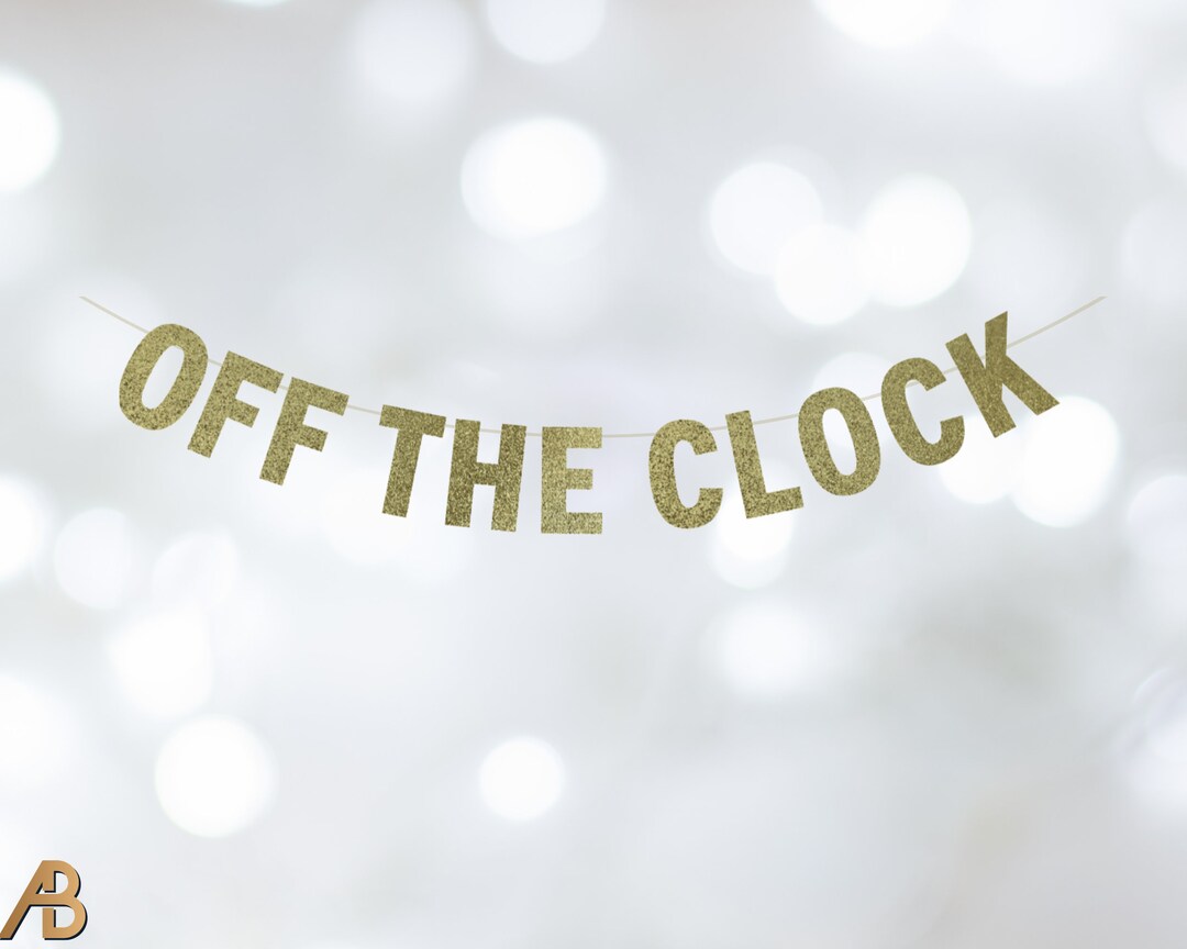 Officially Retired Banner, Retirement Banner, off the Clock, Happy ...