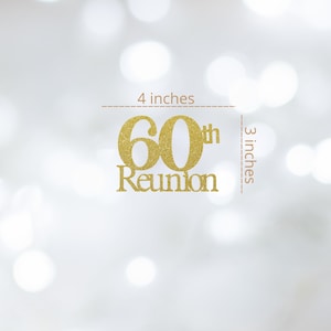 60th Reunion Mason Jar Tags, Class Reunion Centerpiece, Party Table ...