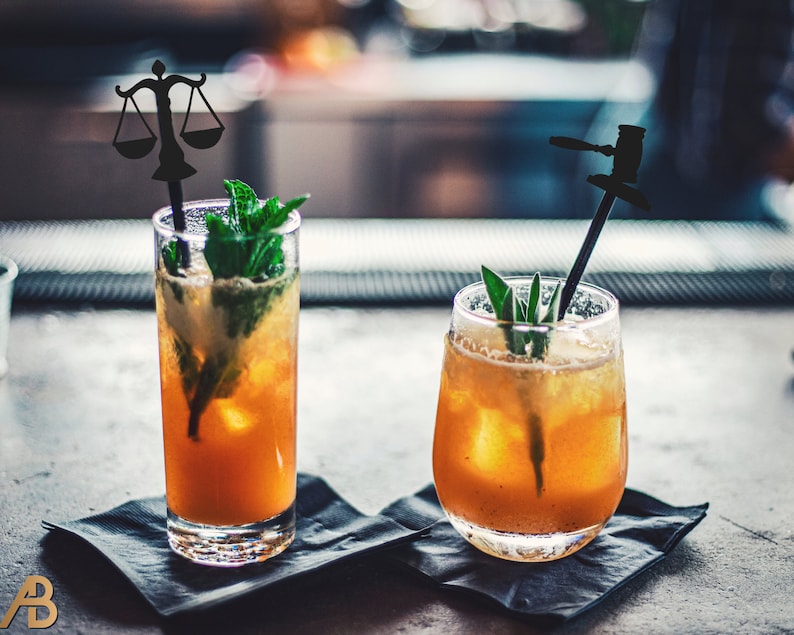 Law Themed Drink Stirrers, Scales of Justice Stirrers, Gavel Stirrers ...