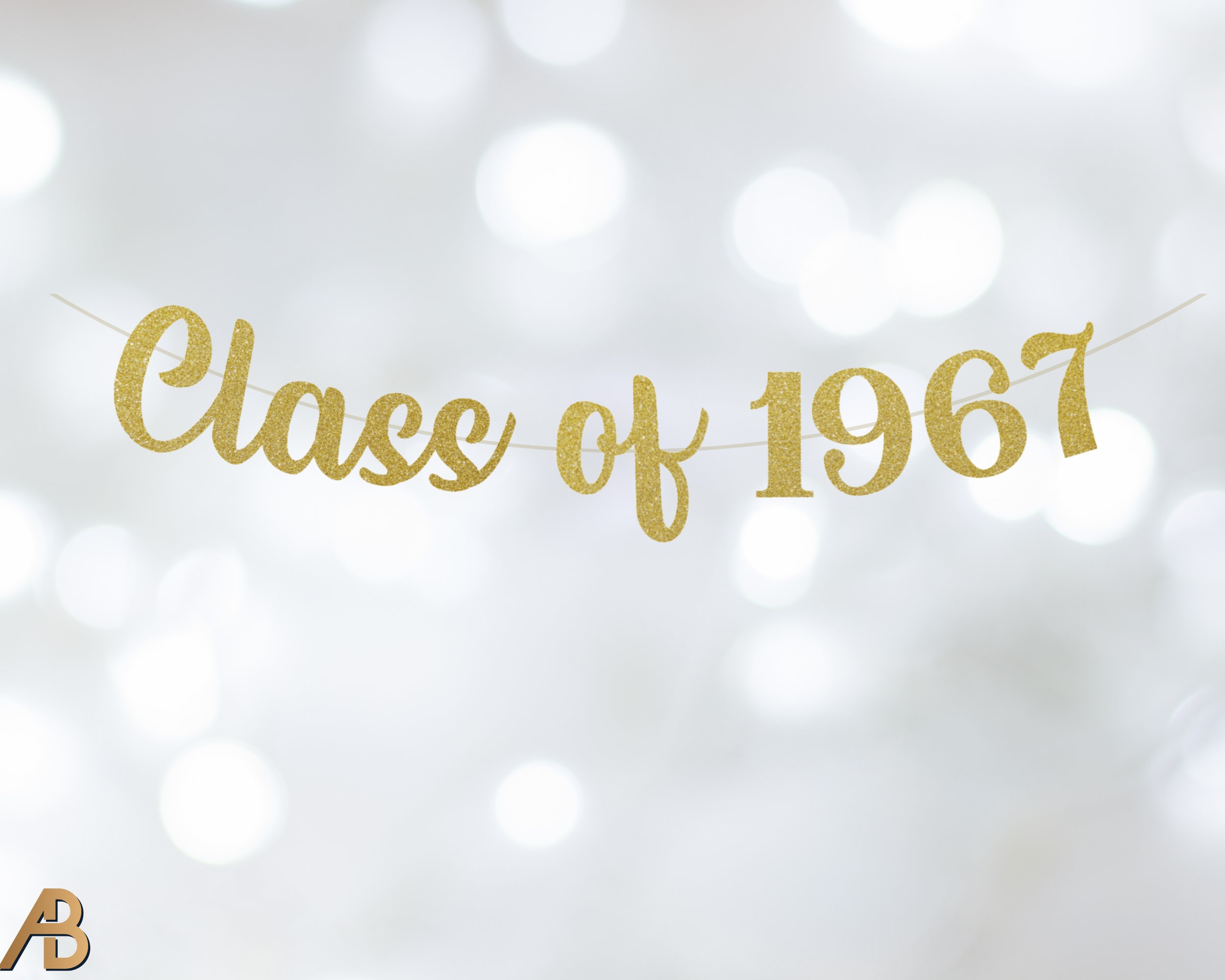 Class of 1967 Banner, Class Reunion, Party Decorations, Custom Banner ...