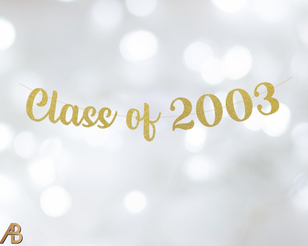 Class of 2003 Banner, Class Reunion, Party Decorations, Custom Banner ...