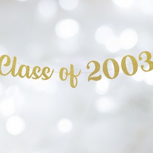Class of 2003 Banner, Class Reunion, Party Decorations, Custom Banner ...
