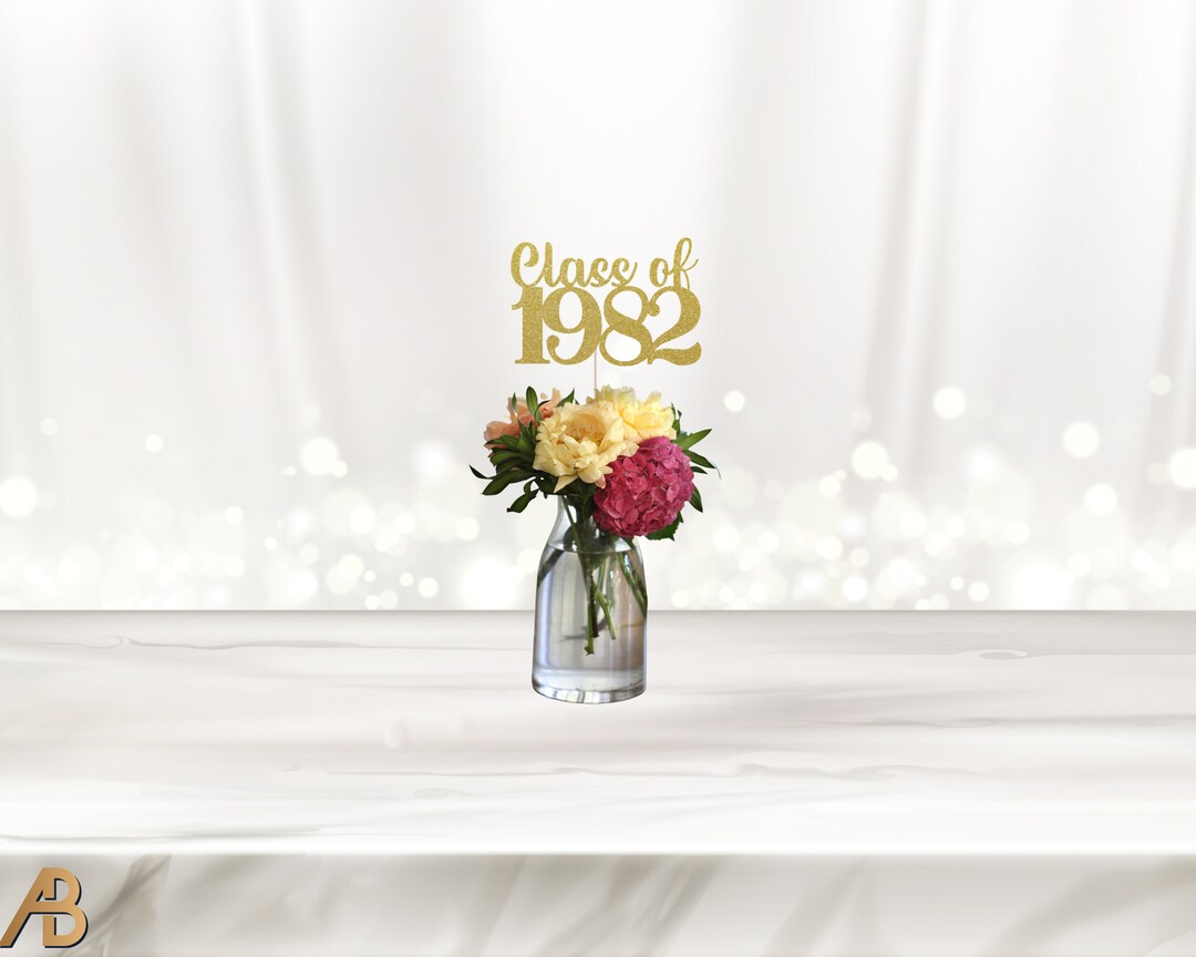 Class of 1982 Centerpiece, Class Reunion, Party Table Décor ...