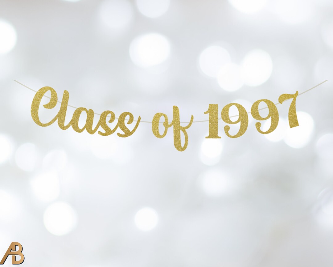 Class of 1997 Banner, Class Reunion, Party Decorations, Custom Banner ...