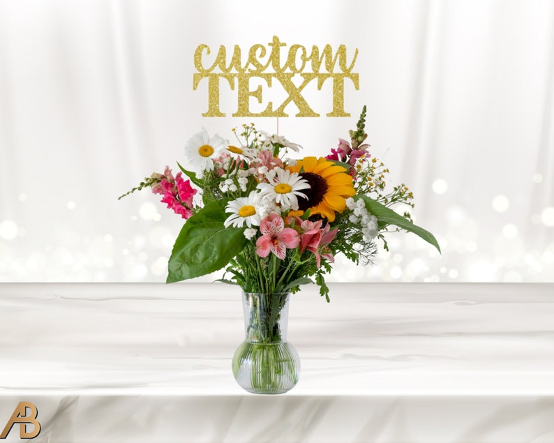 Custom Centerpiece Stick Personalized Centerpiece Custom - Etsy